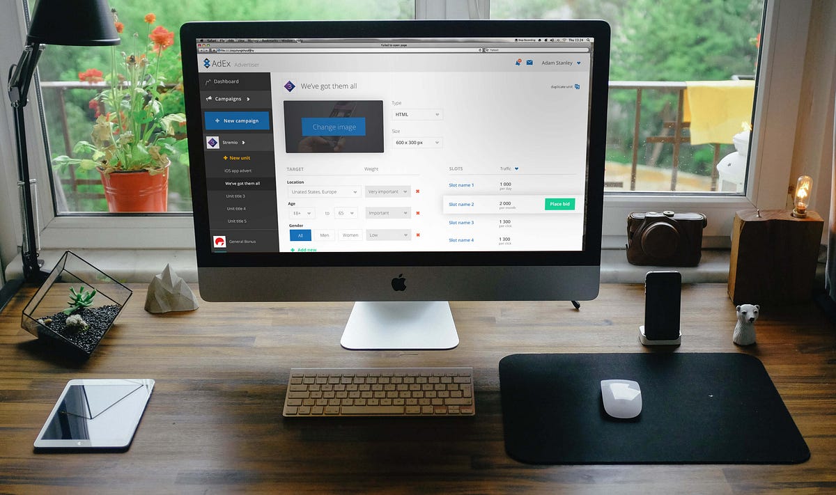 First Peek at the AdEx Platform. The first designs for the AdEx UI are… | by Ambire | The Ambire ...