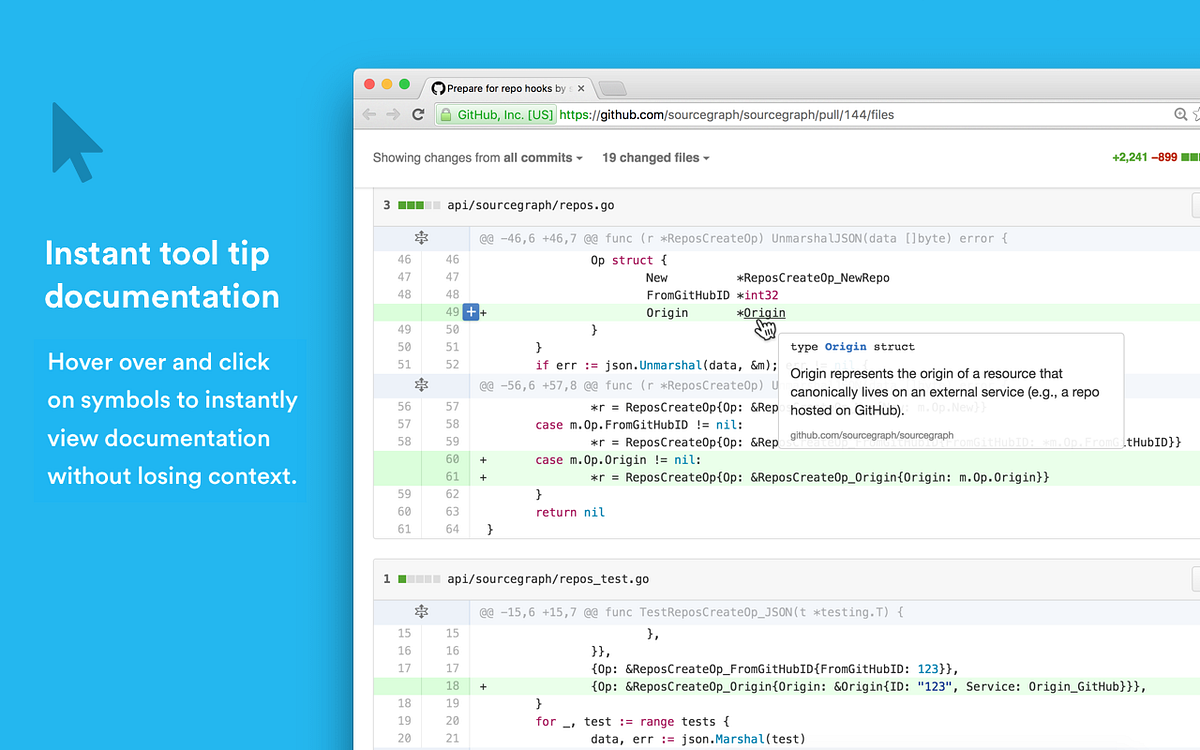 Browse & review code on GitHub like in an IDE, with the Sourcegraph ...