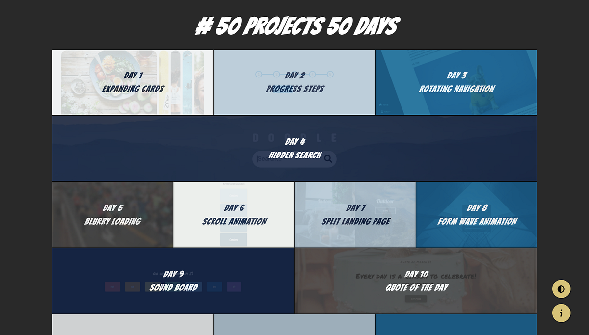 #50ProjectsIn50Days - HTML, CSS & JavaScript 學習筆記 | by WenTing | Medium