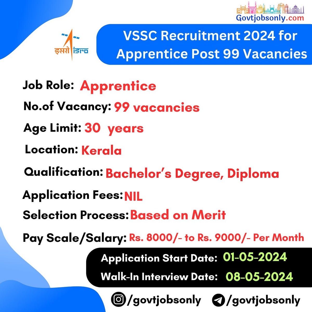 VSSC 2024 Recruitment for 99 Apprentice Vacancies: Apply Now - Govt ...