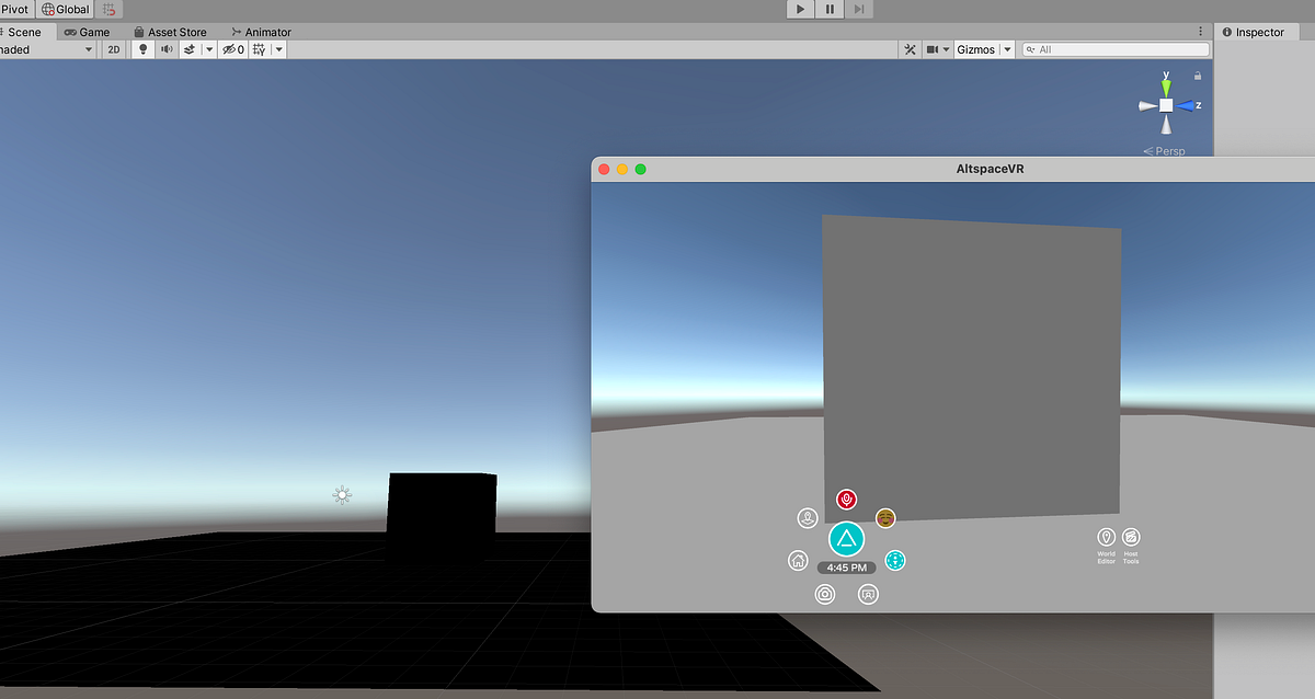 AltspaceVR — Create a Dark World in Unity | by Skourge-ASVR | Medium