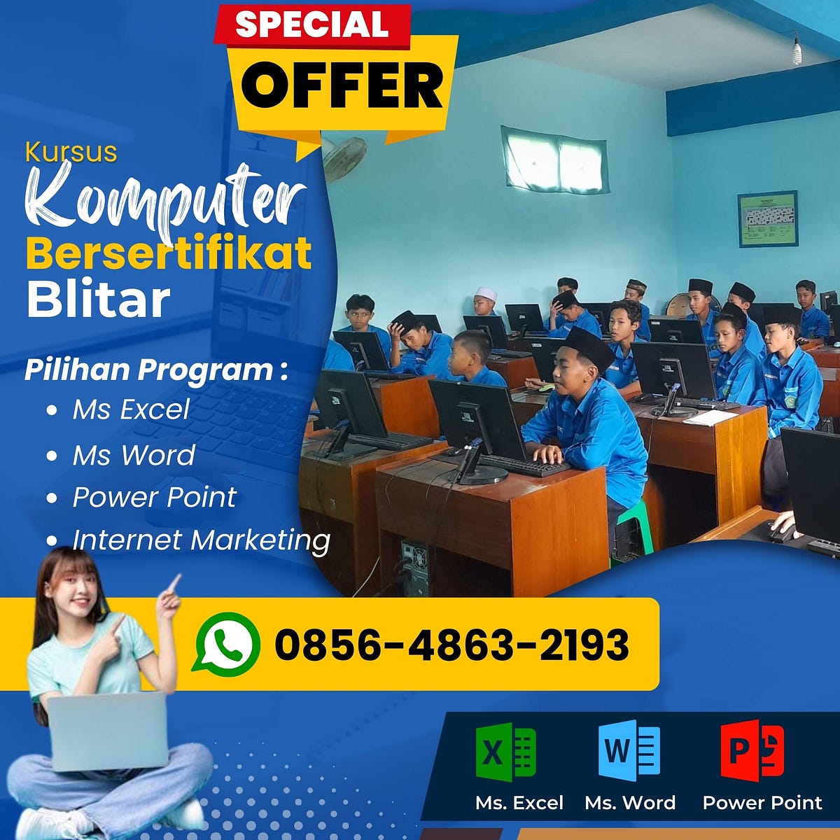 GURU KERUMAH, 0856–4863–2193 Belajar Komputer Dasar Office Privat Talun ...