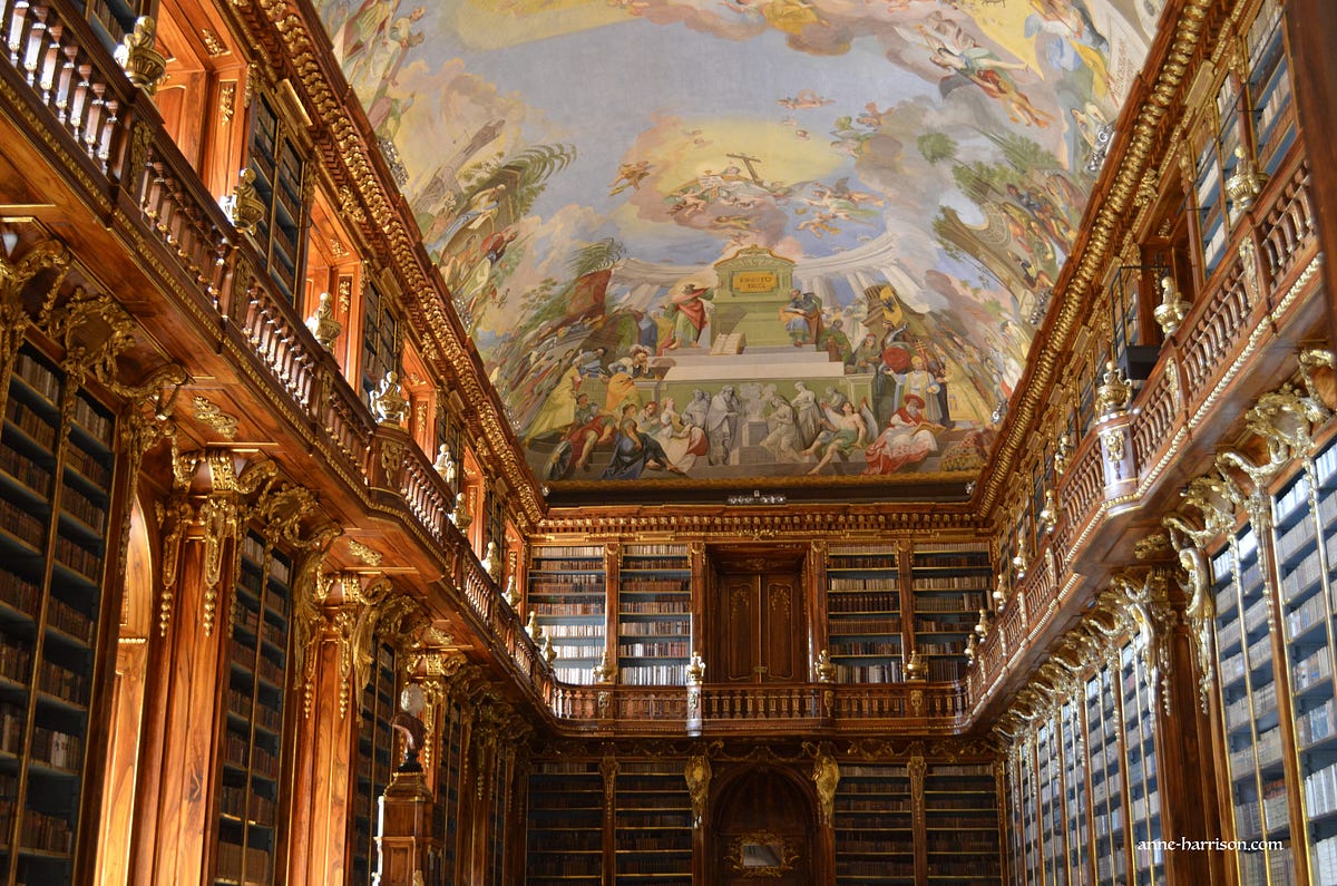 The Strahov Library, Prague. Beauty and Literature, Combined | by Anne ...