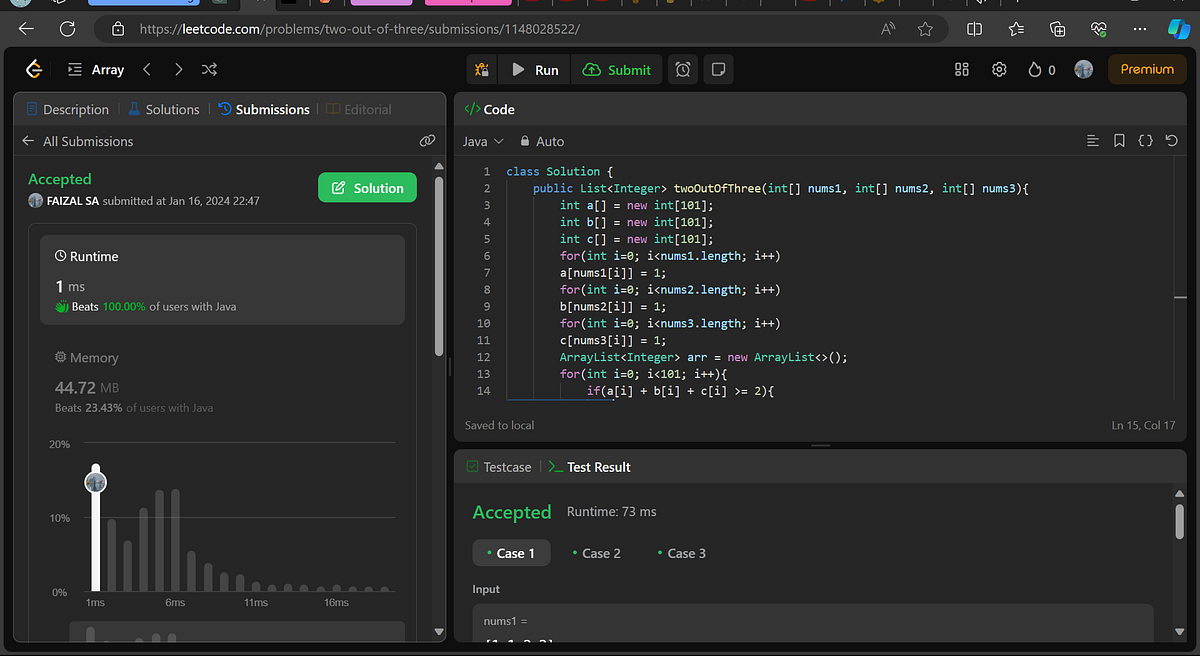 Explanation for the LeetCode problem no. 2032 | by FAIZAL | Medium