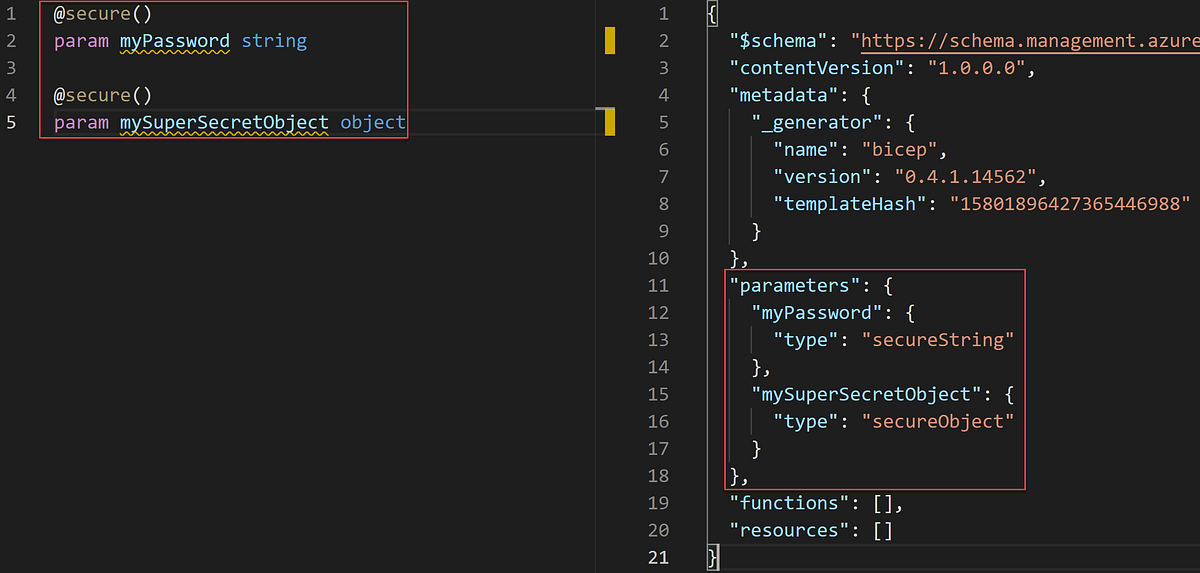 Azure Bicep: Secure secrets in parameters — @secure() decorator | by ...