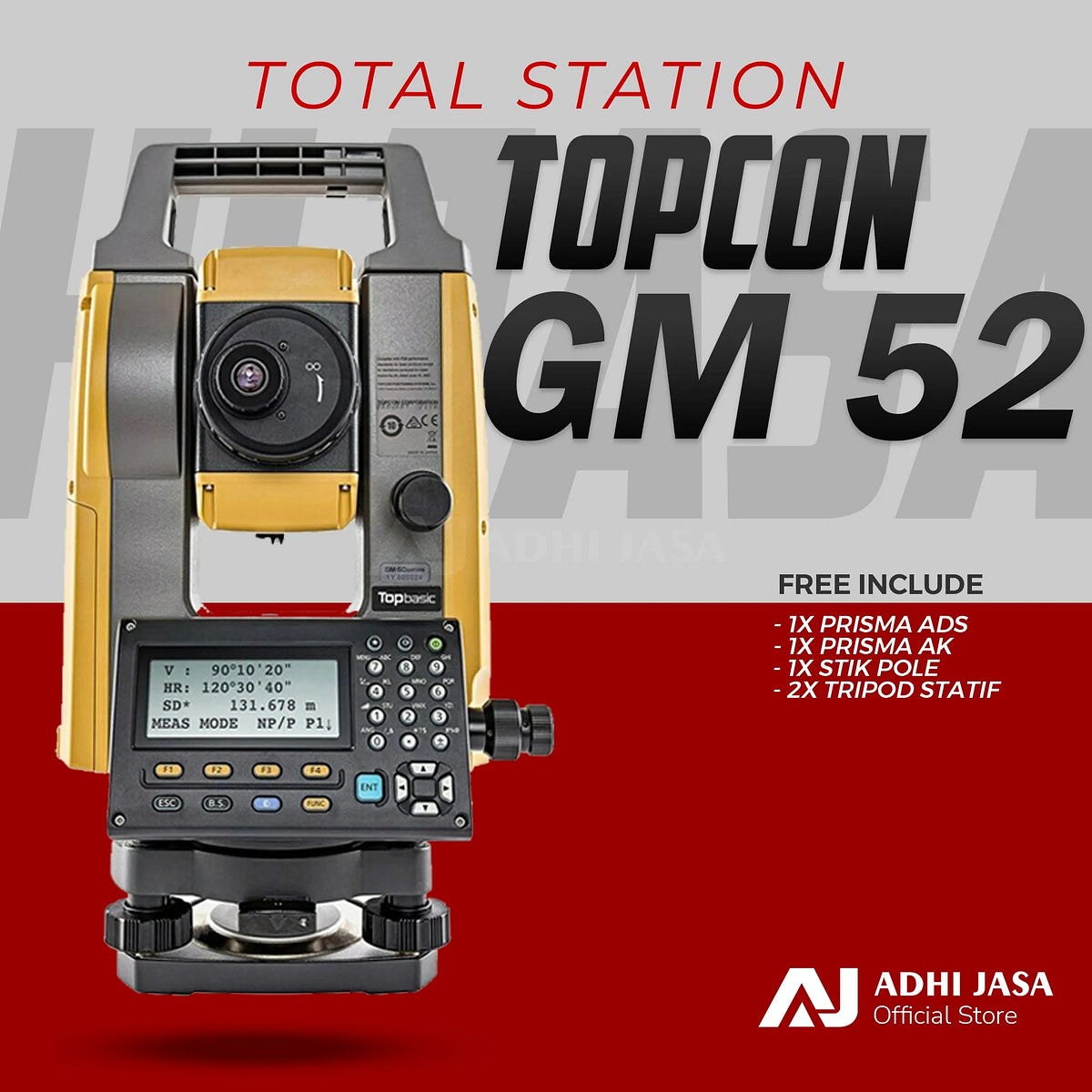 Jual Total Station Laser Topcon GM 52 Baru | by bayern muncigerman ...