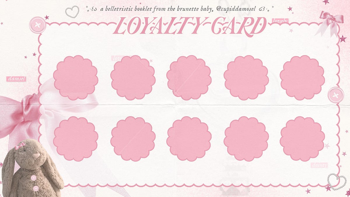 𓏲LOYALTY CARD﹒ - ANNELIESE EMMELINE - Medium