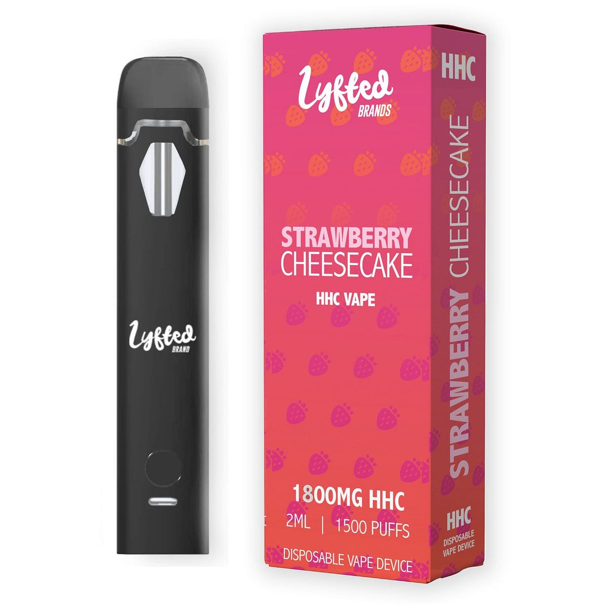 HHC STRAWBERRY CHEESECAKE 2G DISPOSABLE 1800MG - Lytedbrands - Medium