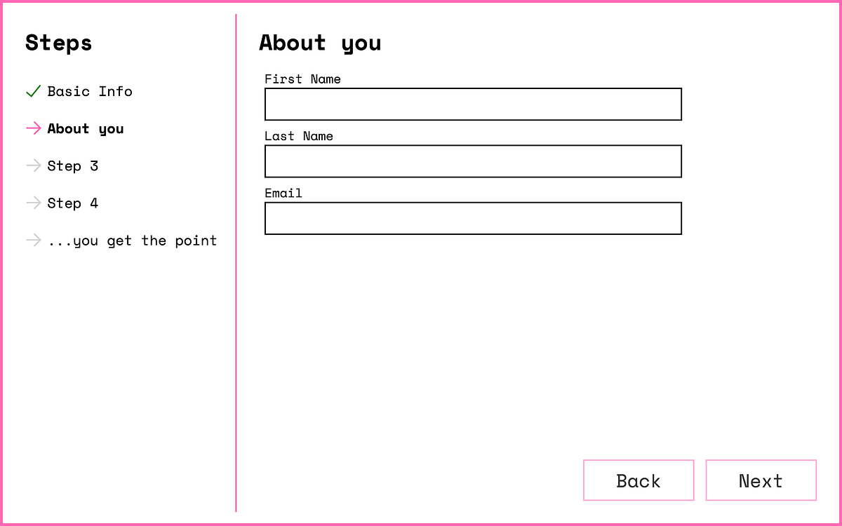 Creating a Performant React Form Wizard with Dynamic Steps: A Comprehensive Guide | by Jonatan ...