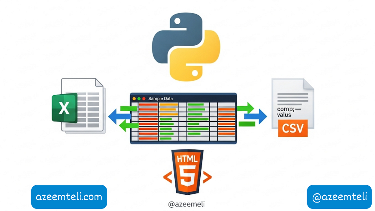 How to Export Beautifully Formatted Tables from Python to Excel, CSV & HTML (Without Losing ...