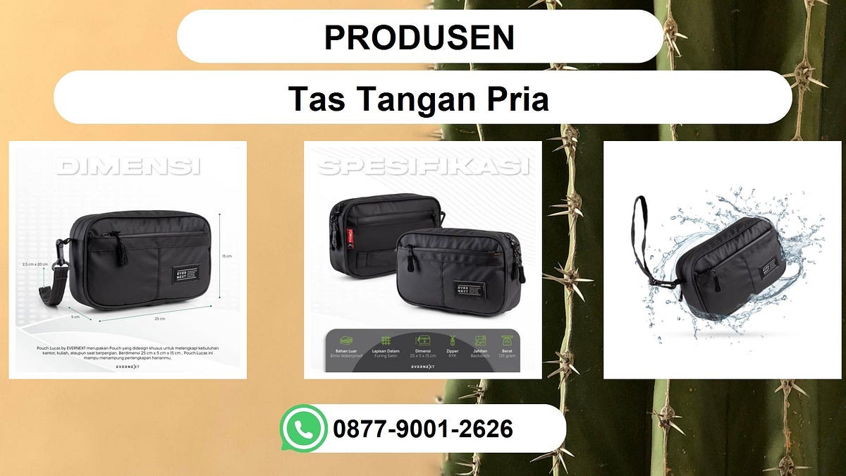 Tas Hand Bag Pria. Promo, 0877–9001–2626 Produsen Tas Hand… | by ...