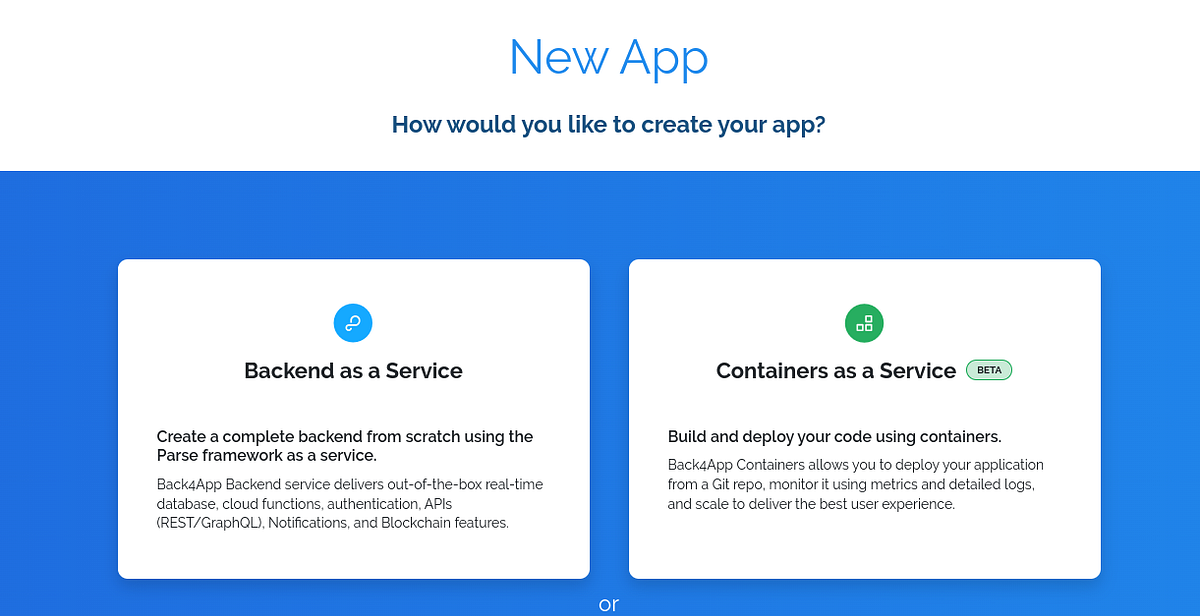 Mencoba Container Service Back4App | Medium