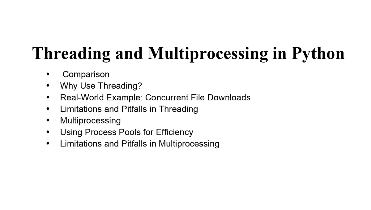 Threading and Multiprocessing in Python | by Augustine Joseph | Medium