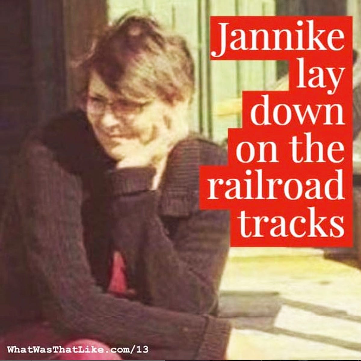 13 Jannike lay down on the railroad tracks | by Scott Johnson | Dec ...