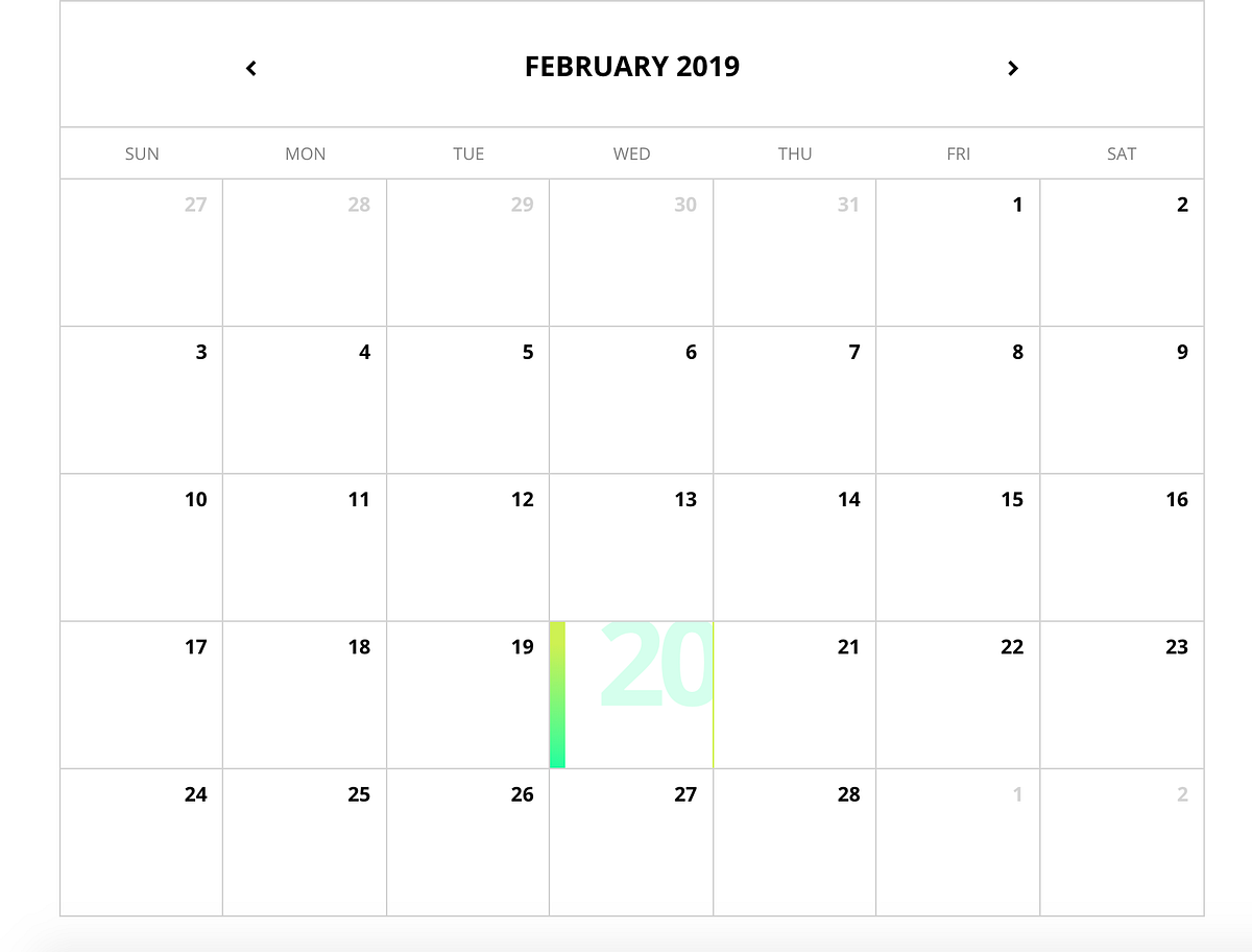 Create A Custom Hooks Calendar in React | by William DiFulvio | Medium