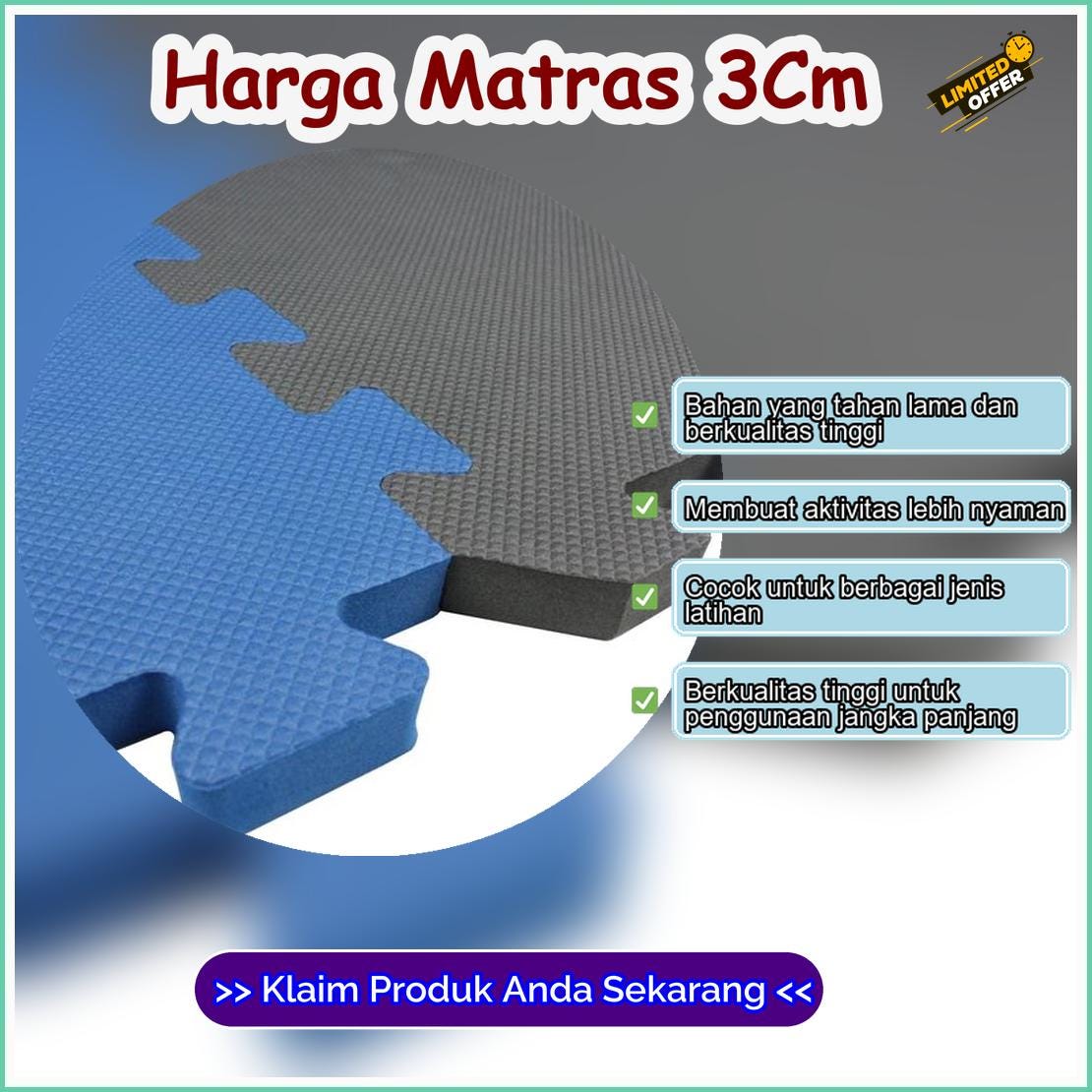 Harga Matras 3Cm - Matras Gulat - Medium