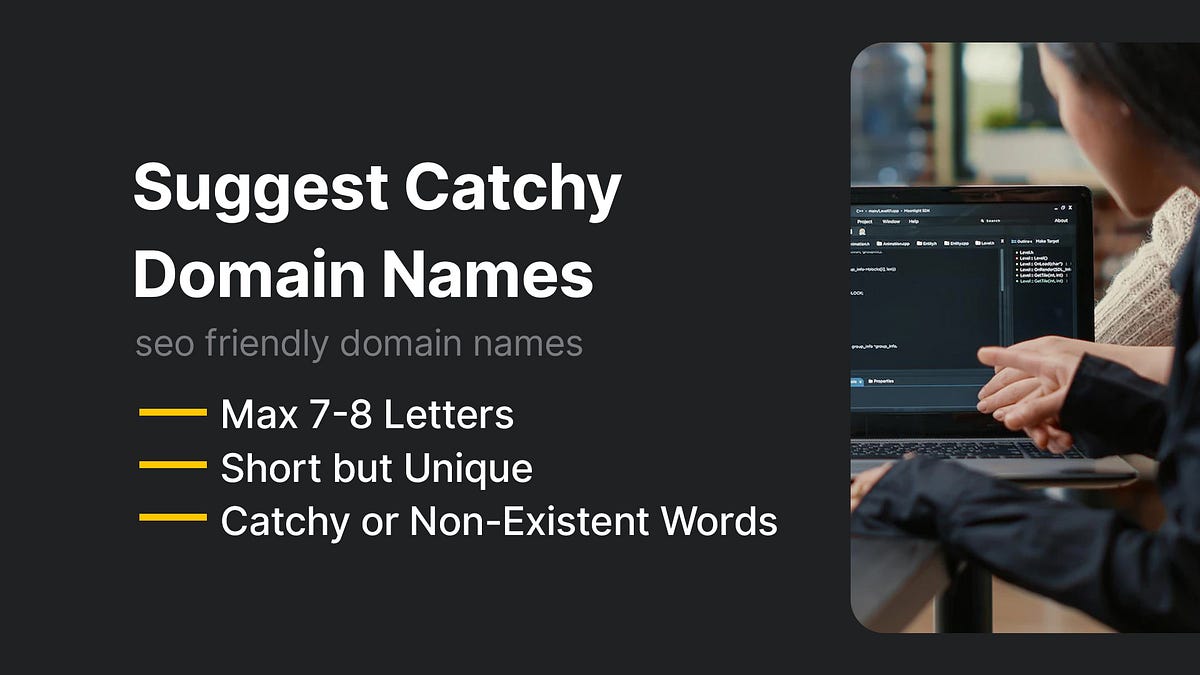 I will suggest a catchy domain name | by Wilfloyd Designs | Medium