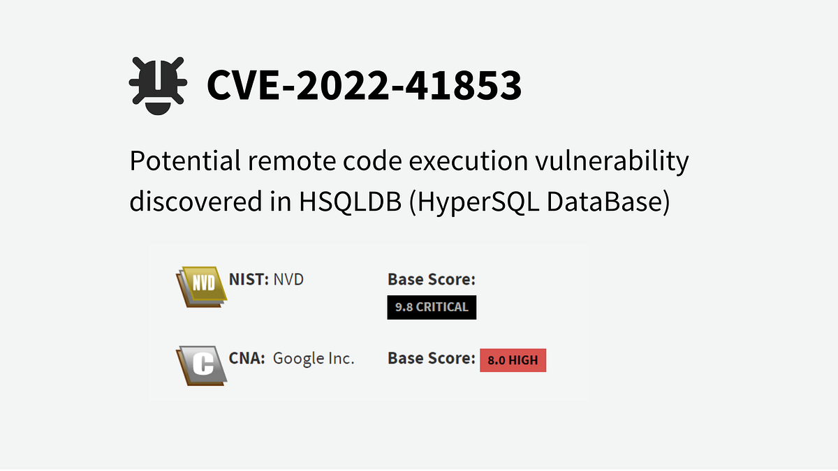 Potential Remote Code Execution Vulnerability Discovered In HSQLDB | by Code Intelligence | Medium