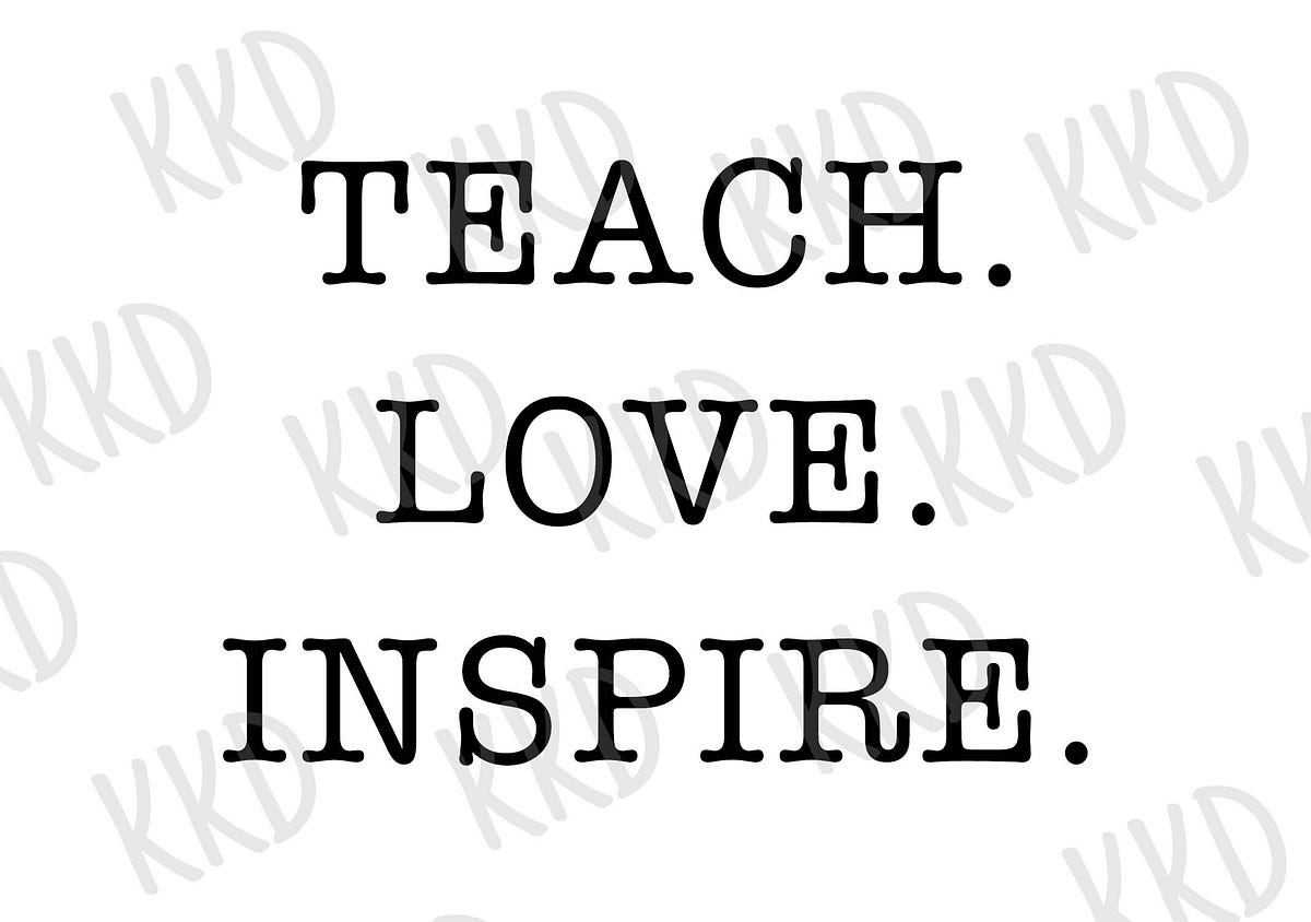 Teach Love Inspire SVG, School SVG, Teacher SVG, Back To School svg ...