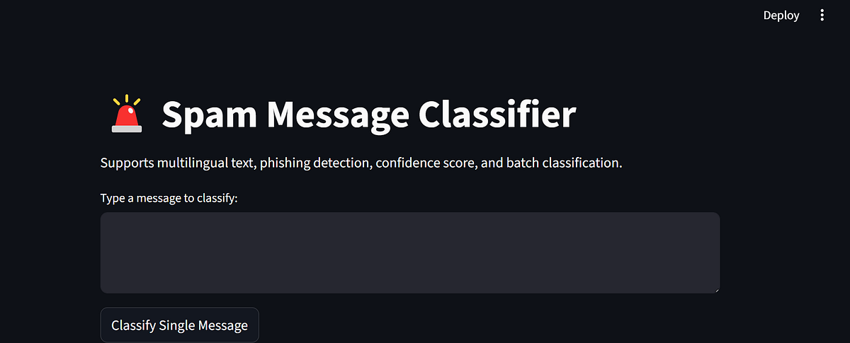 🚨 Building A Real Time Spam Message Classifier Using Python Streamlit And Ml By Tamilpriyan M