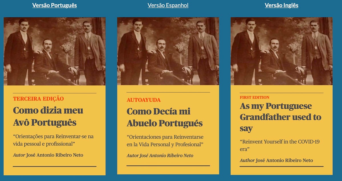 2 — Livro "Como dizia meu Avô Português" - 🇵🇹🇬🇧Portfolio Author José ...
