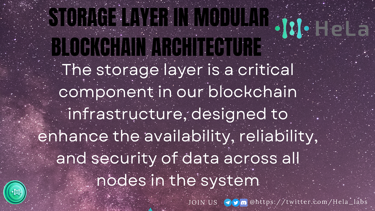 STORAGE LAYER OF THE MODULAR BLOCKCHAIN ARCHITECTURE | by Offiong Okon | Jul, 2024 | Medium
