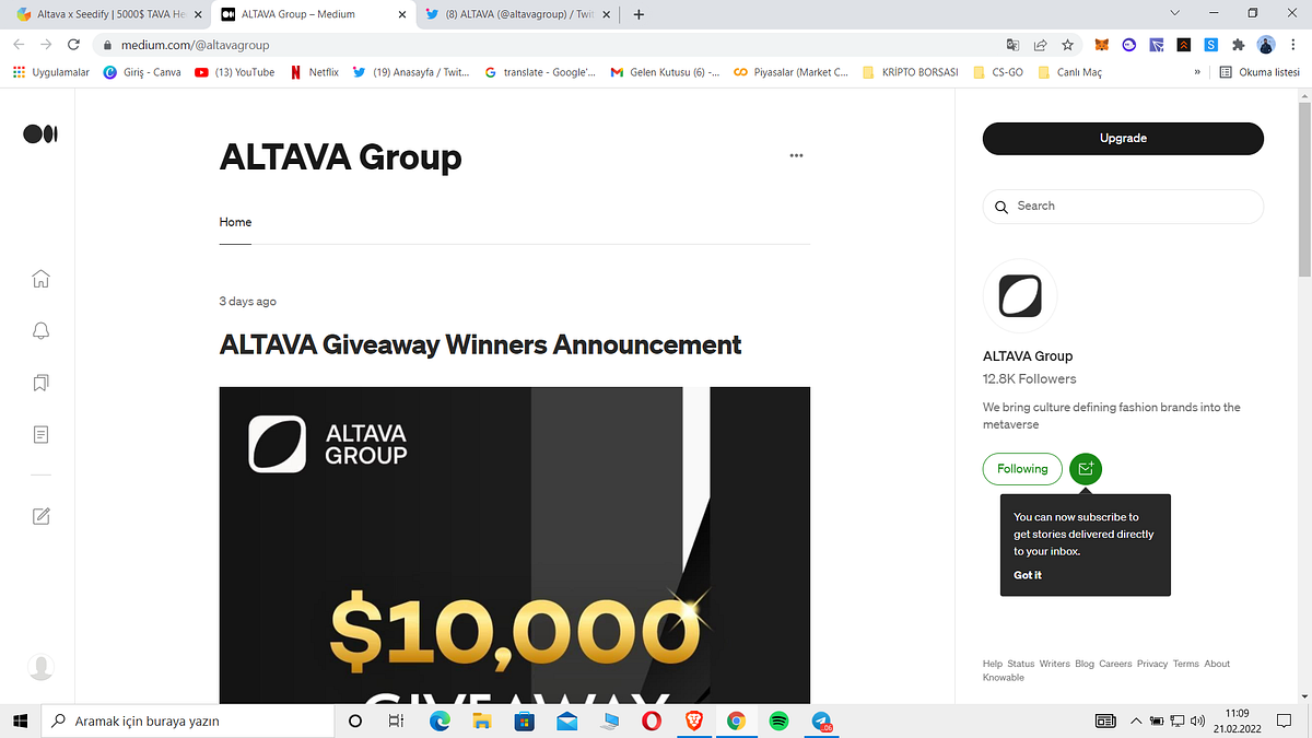 ALTAVA AİRDROP! - Oguz - Medium
