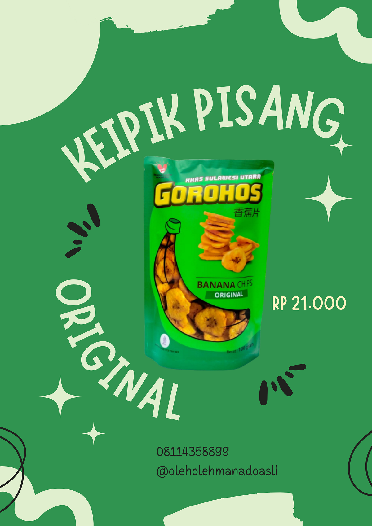 Keripik Pisang Goroho. Indonesia, negara kepulauan yang kaya… | by +62 ...