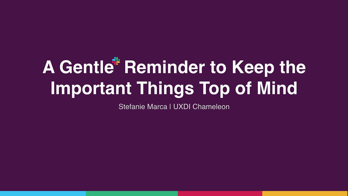 Friendly Reminder Important