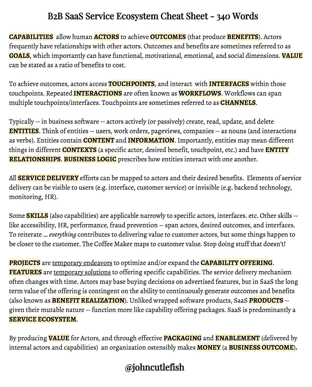 B2B SaaS Service Ecosystem Cheat Sheet | by John Cutler | HackerNoon ...