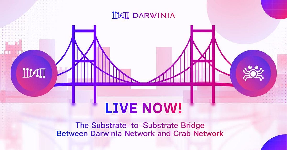 The Substrate To Substrate Bridge Between Darwinia Network And Crab Network Live Now By