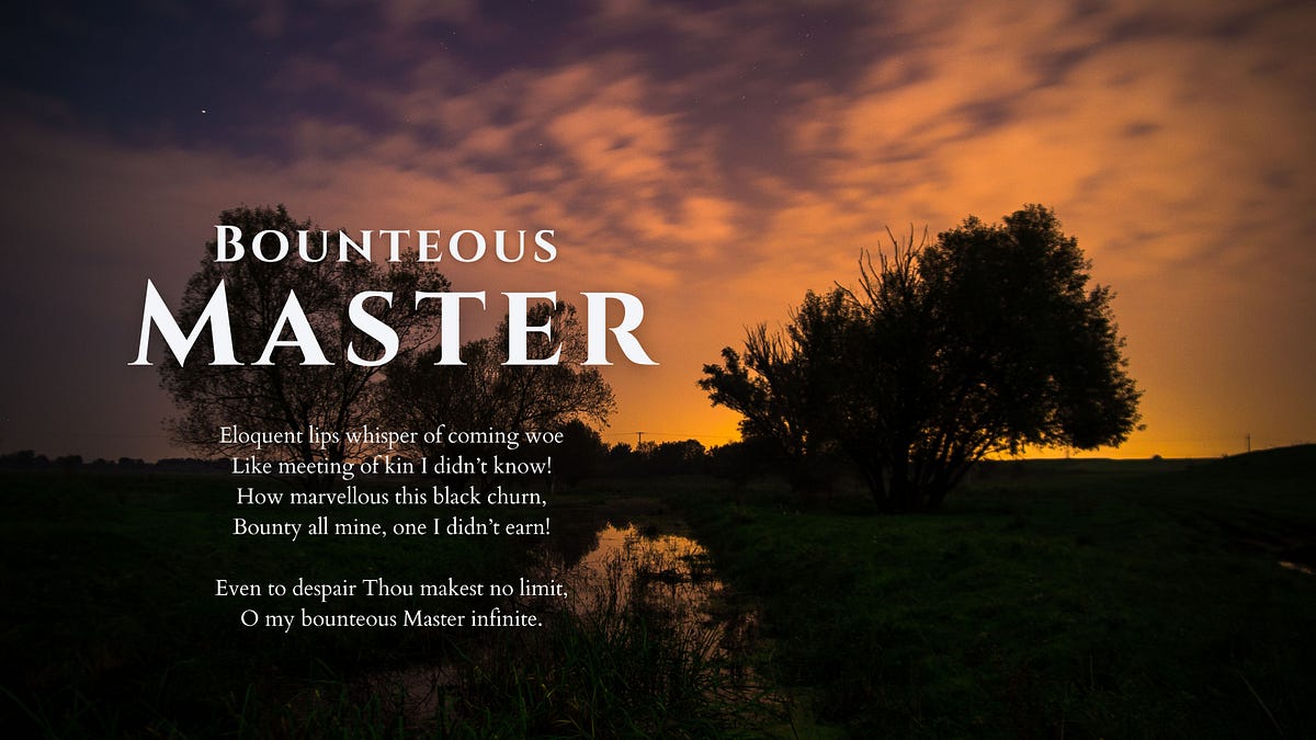 Bounteous Master - Inevitable Word - Medium