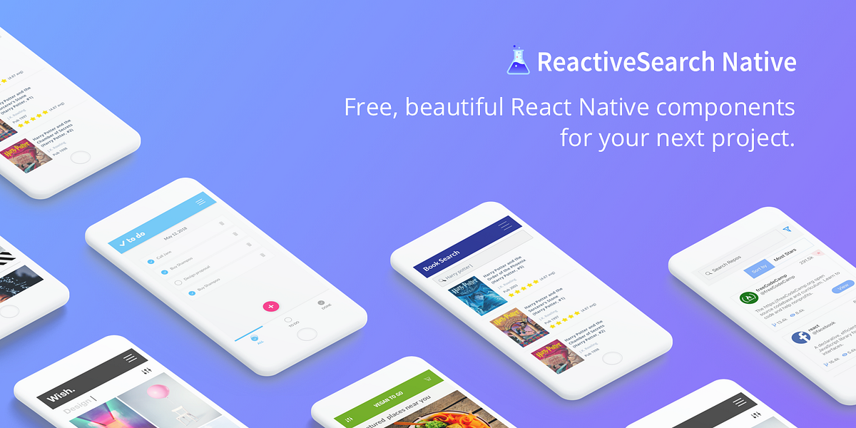 Build your next React (Native) App with ReactiveSearch | by Siddharth Kothari | All things #search