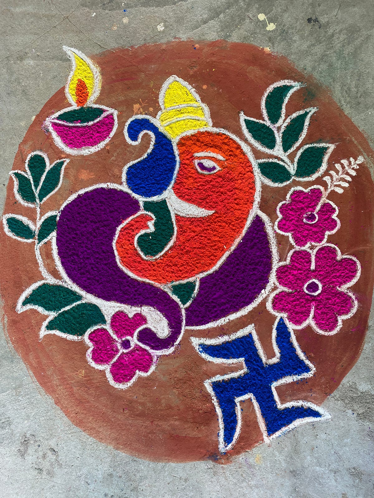 Celebrating Tihar with vibrant Rangoli art! 🎨 Embracing the festival of ...