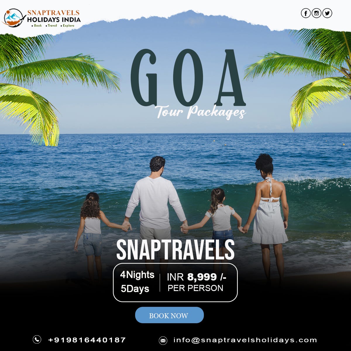 Book Goa Tour Packages - SnapTravels Holidays India - Medium