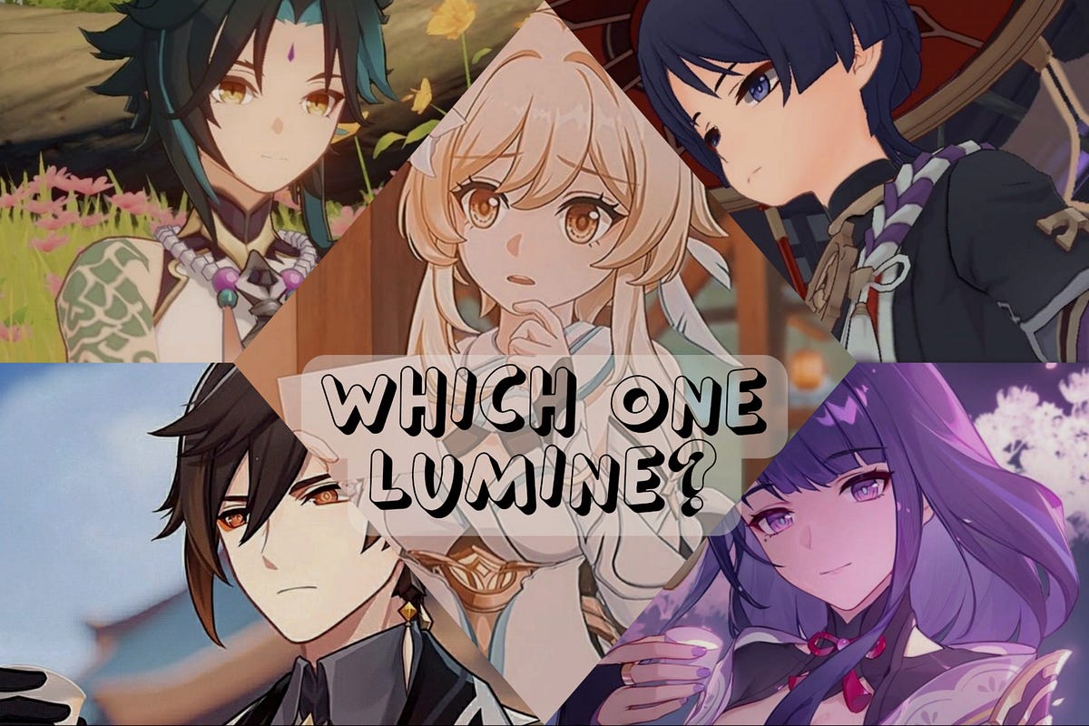 Which one lumine?. Zhongli, ei dan xiao sudah berada di… | by Lucyflia | Medium