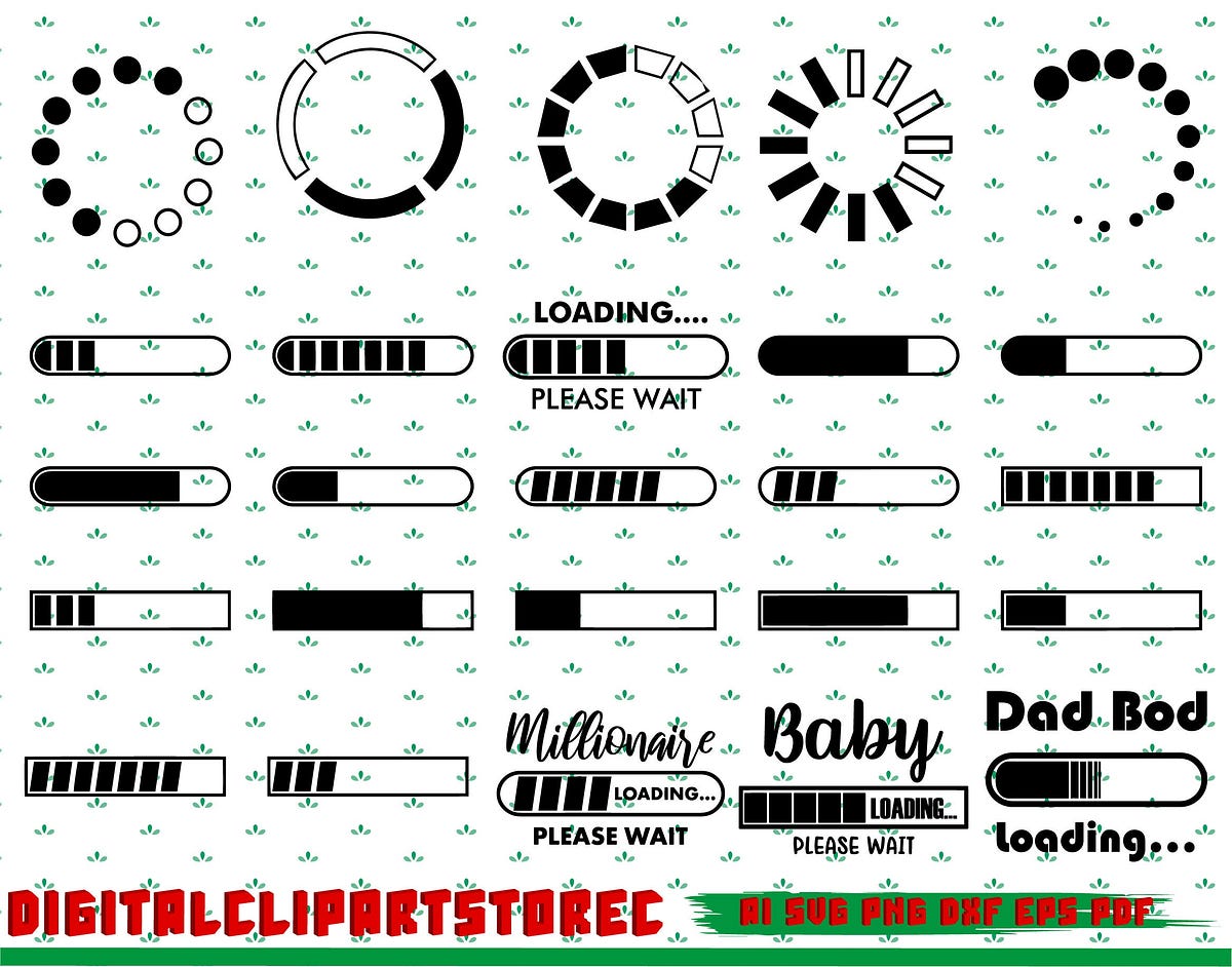 Loading Bar Svg, Loading Svg, Loading Icon, Loading Please Wait, Baby Loading, Loading Bar, Dad ...