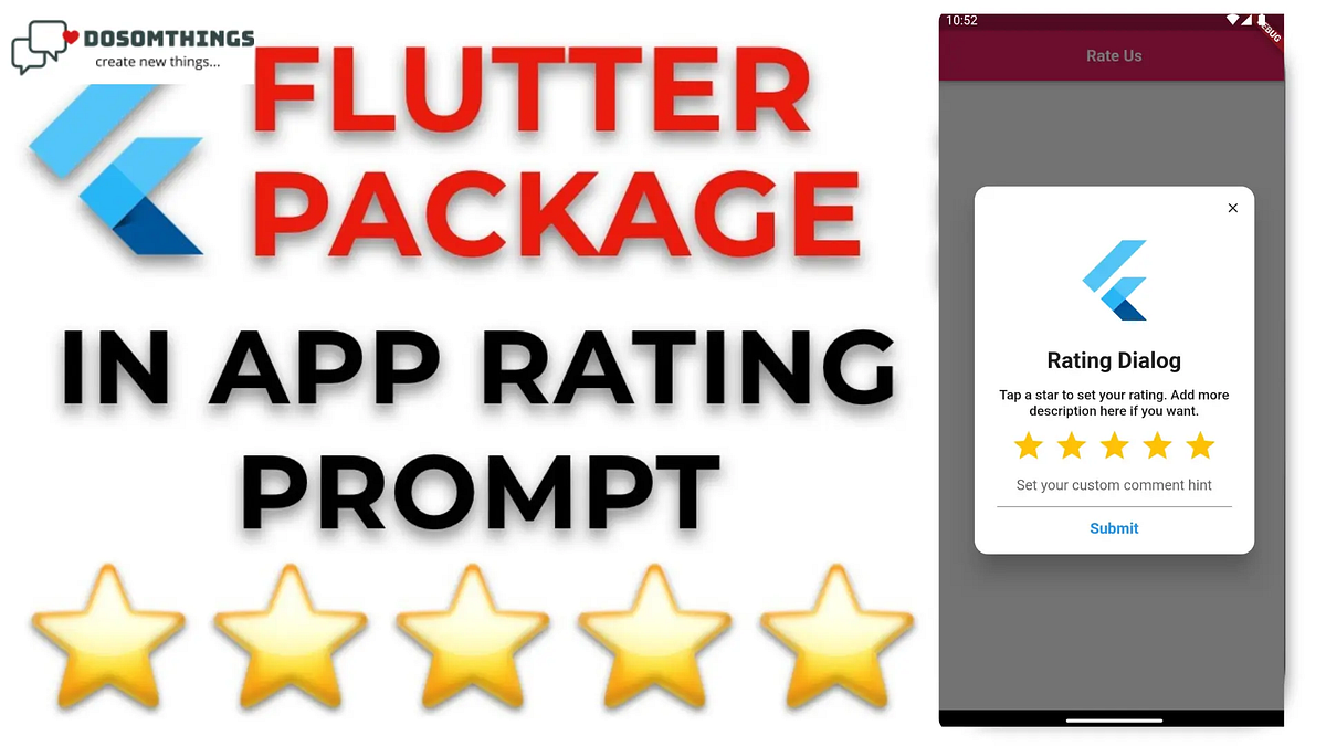 How to add App Rating in Flutter app | by Do Somthings.com | Medium