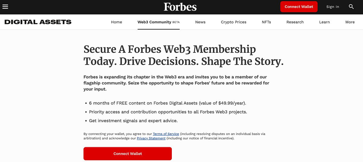 Navigating the New Era: Forbes’ Seamless Integration into Web3 | by Petra Engelking | Medium