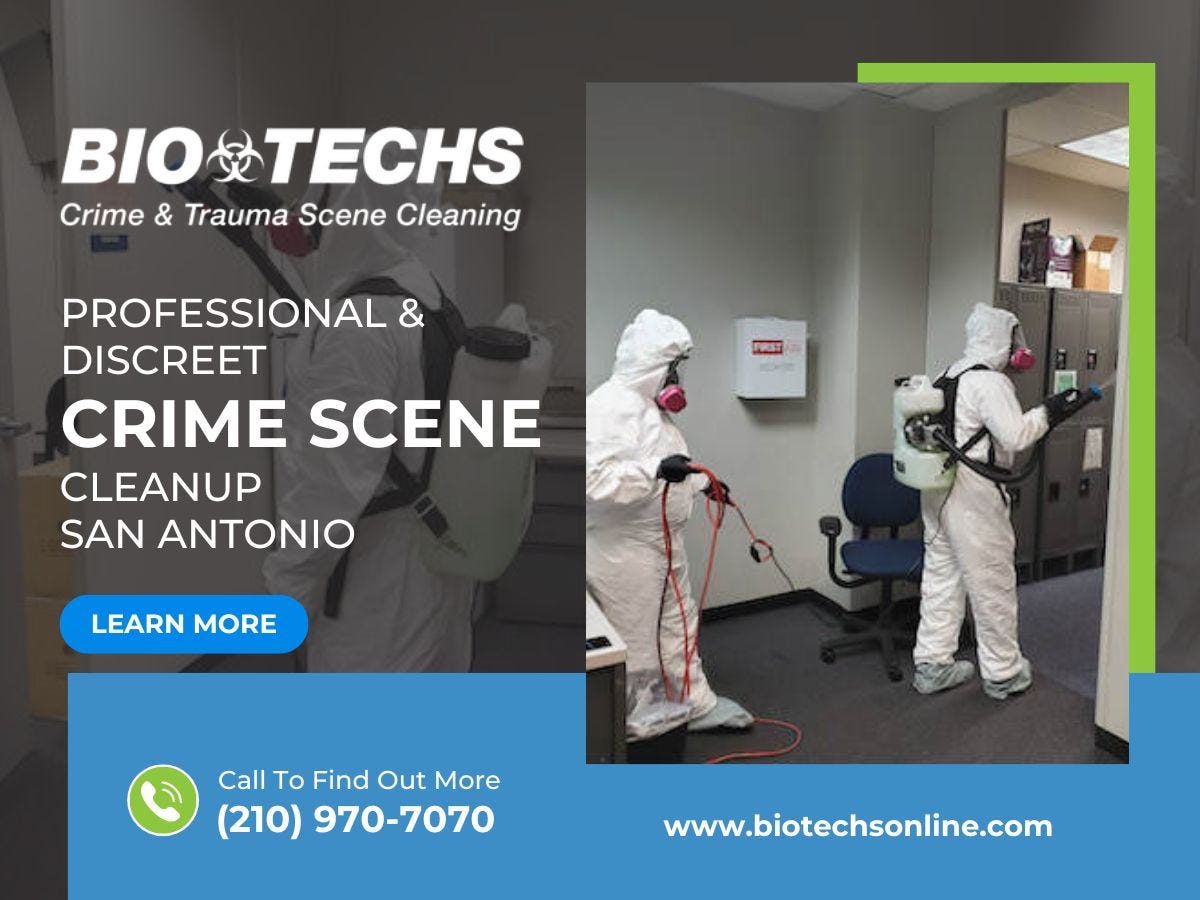 Crime Scene Cleaner: Recognizing Biohazard Cleaning-Required ...