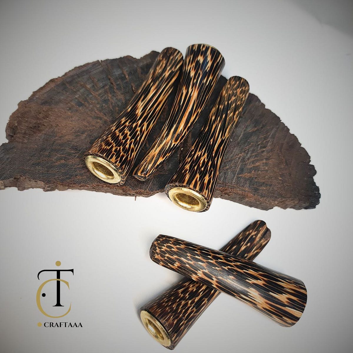 Once Mini Pipa Pipo Cangklong Bahan Kayu Liwung Macan - Craftaaa - Medium