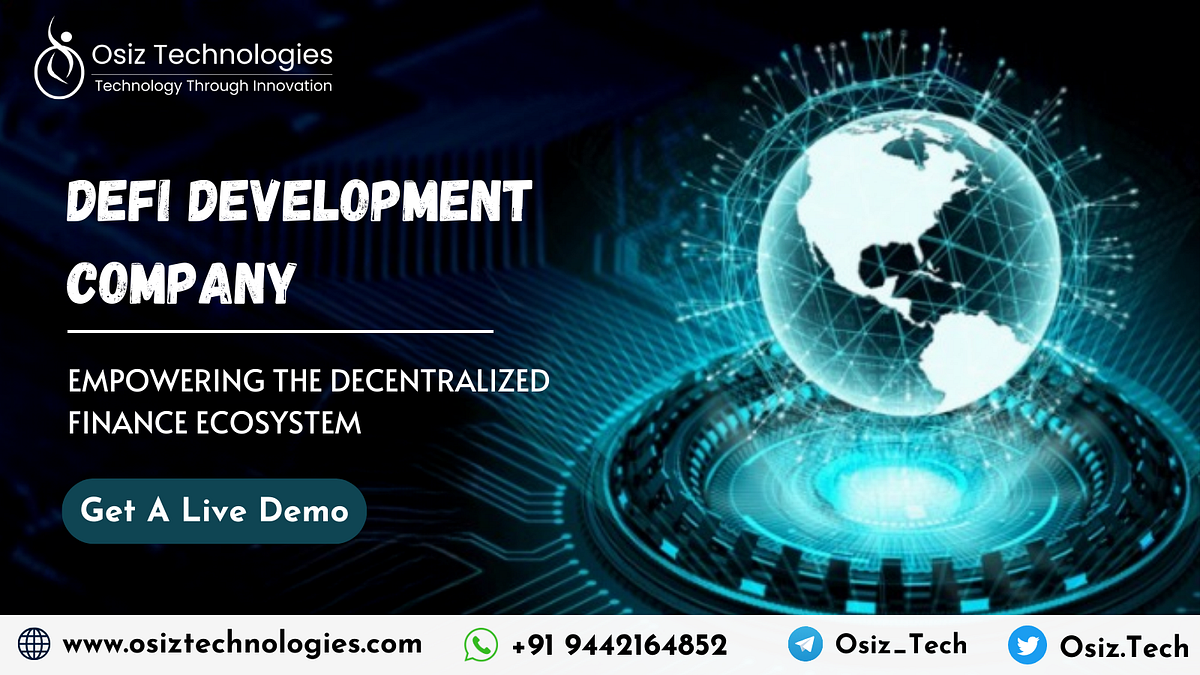 DeFi Development Company: Transforming the World of Finance | by Stefanie allie | Nov, 2023 | Medium