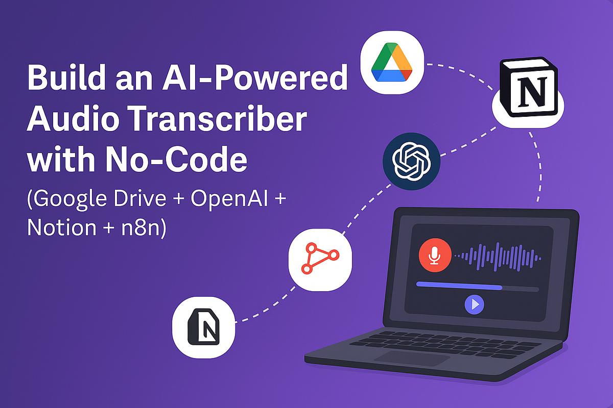 Build an Audio-to-Summary Pipeline with OpenAI and n8n — No Code Required | by Suraponk | Medium