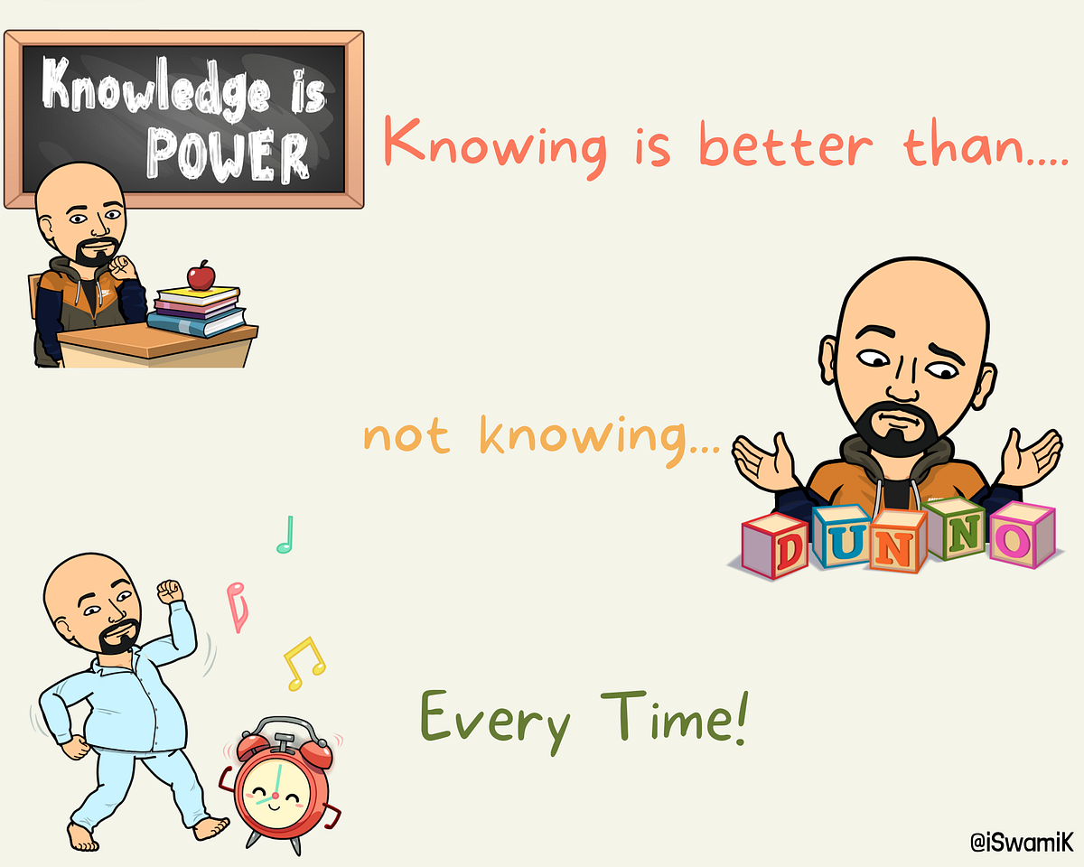 Knowing is always better than not knowing. Every time! | by Swami K ...