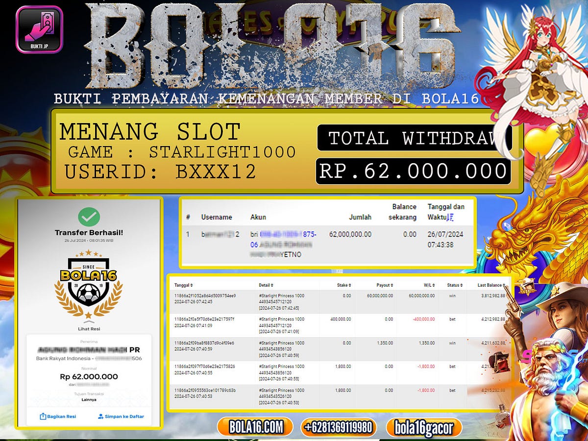 WD MEMBER BOLA16. BOLA16 — Bagi pecinta slot yang ingin… | by Bola16 | Jul, 2024 | Medium