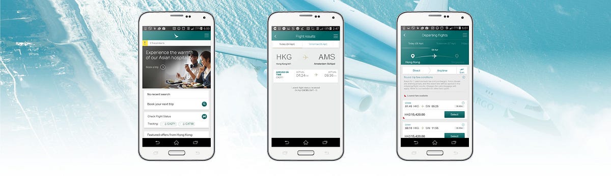 Redesigning the Cathay Pacific app’s Flight Status feature and Book a ...