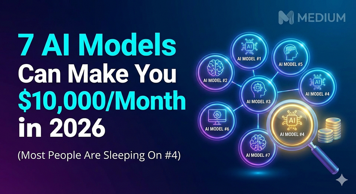 These 7 AI Models Can Make You $10,000/Month in 2026 (Most People Are ...