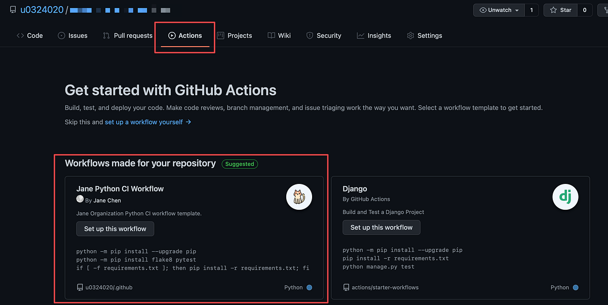 Github Actions — Github Template - Jane - Medium