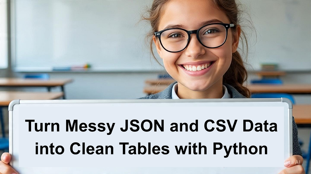 Turn Messy Json And Csv Data Into Clean Beautiful Tables With Python By Ajay Parmar Top