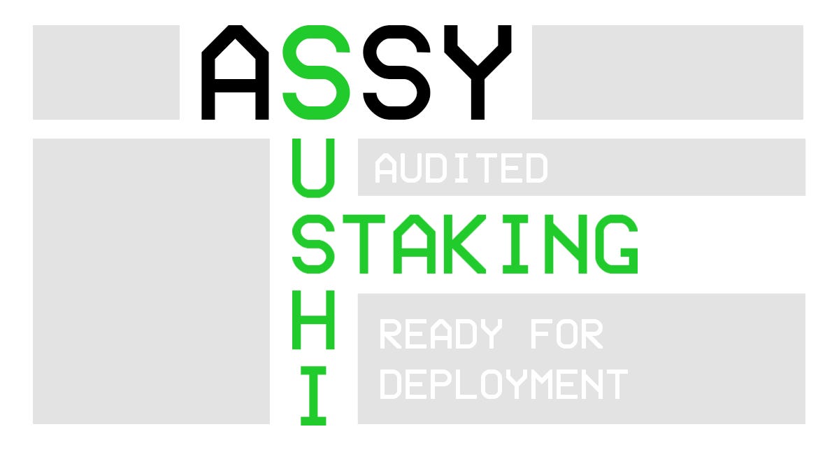 Launch of ASSY Sushi staking. The long-awaited feature for the ASSY ...